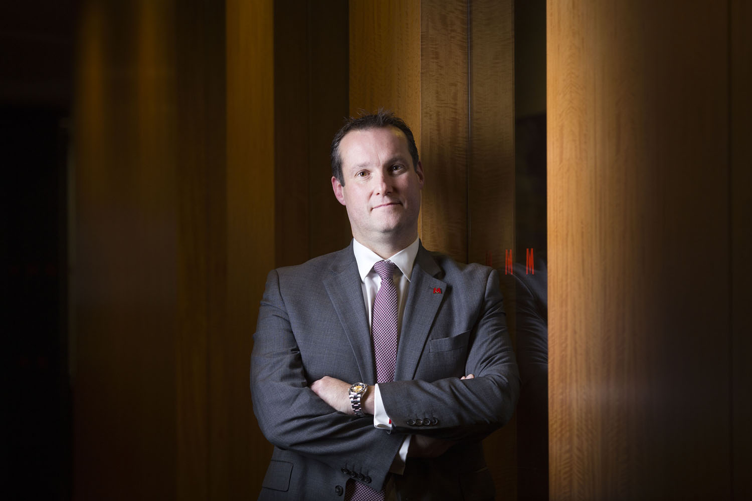 Corporate portrait for Daily Telegraph of Craig Donald CEO of Metro Bank