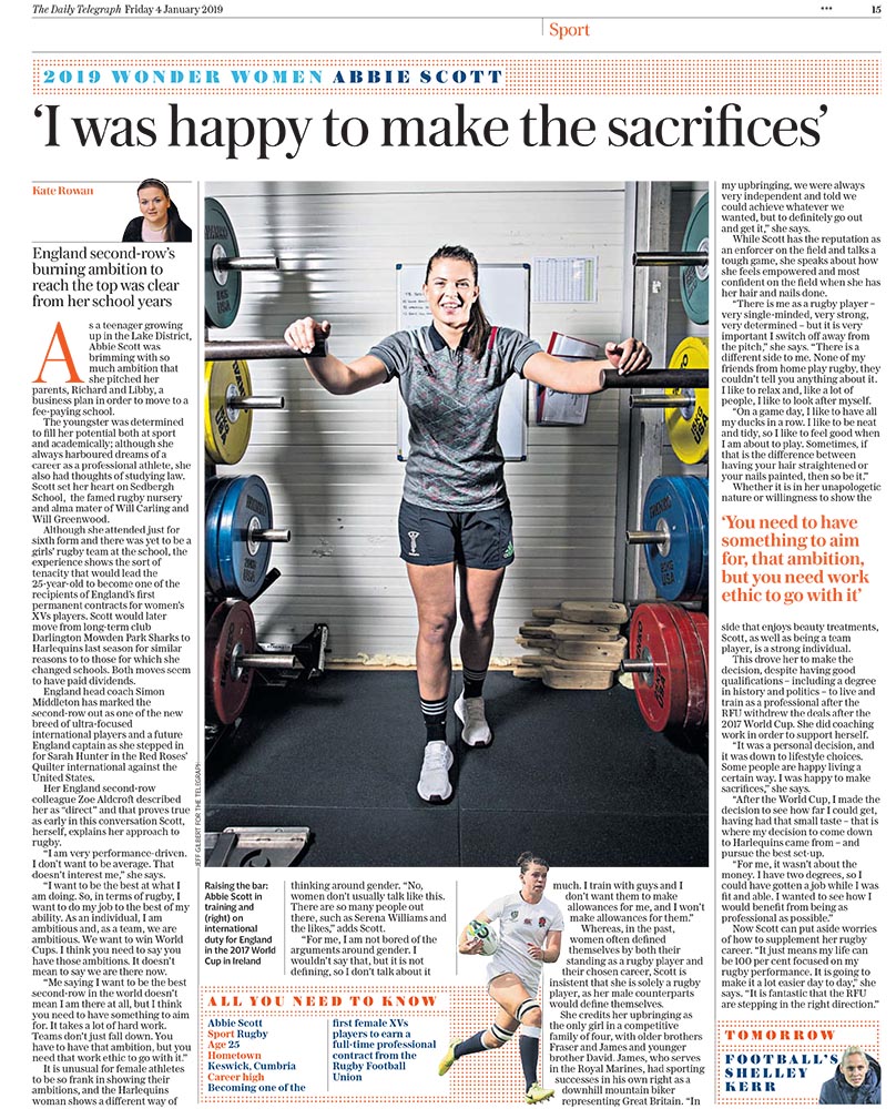 Abbie Scott 2019 Women In Sport Editorial Portrait - Jeff Gilbert ...